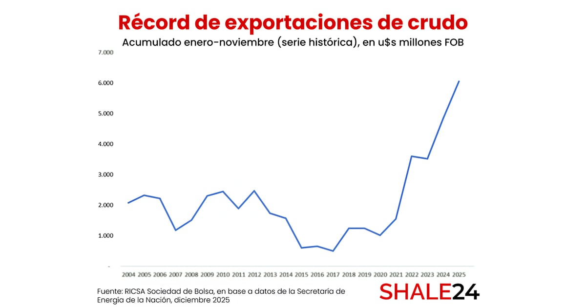 Thanks to Vaca Muerta, in 2025 seven out of every ten dollars of ...
